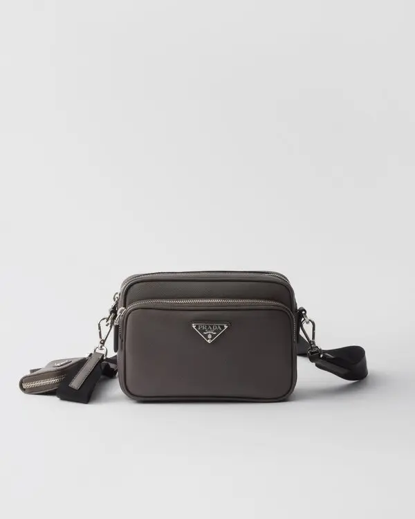 Prada Saffiano Leather Shoulder Bag - Bamboo/cork Beige