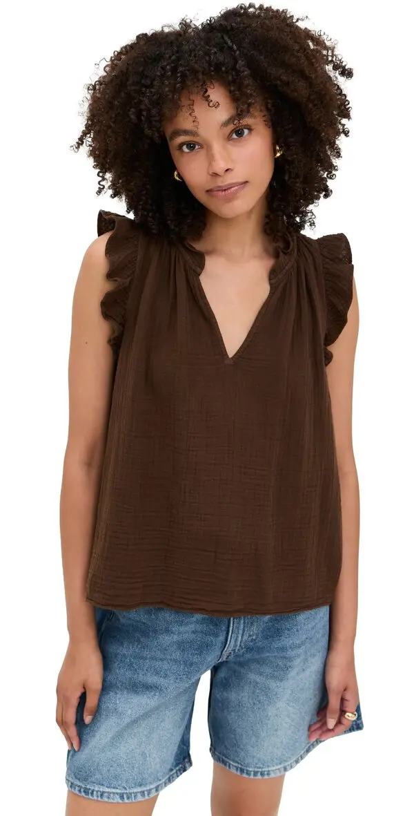 Xirena Bex Top - Cocoa Bean