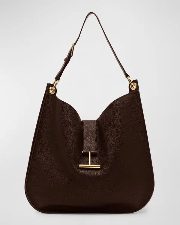 TOM FORD Tara Large Hobo Crossbody - Espresso