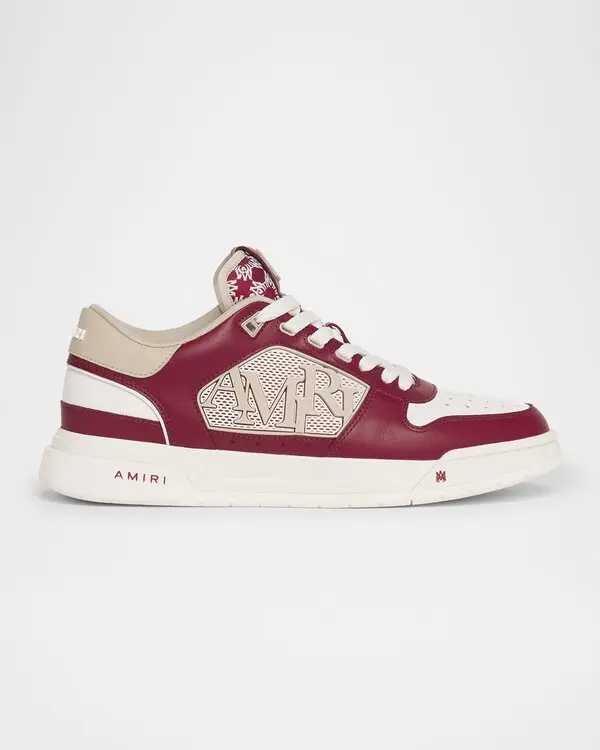 Amiri Classic Low Leather Sneakers - Deep Red