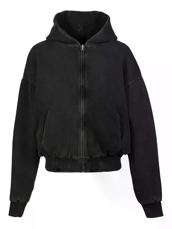 ENTIRE STUDIOS Cotton Zip-up Hoodie - Black