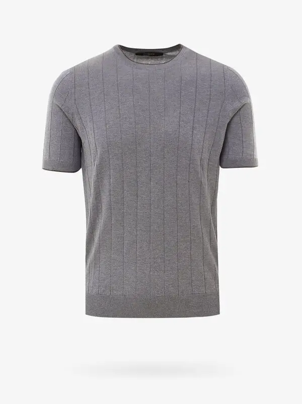 NUGNES 1920 Silk Tshirt - Grey