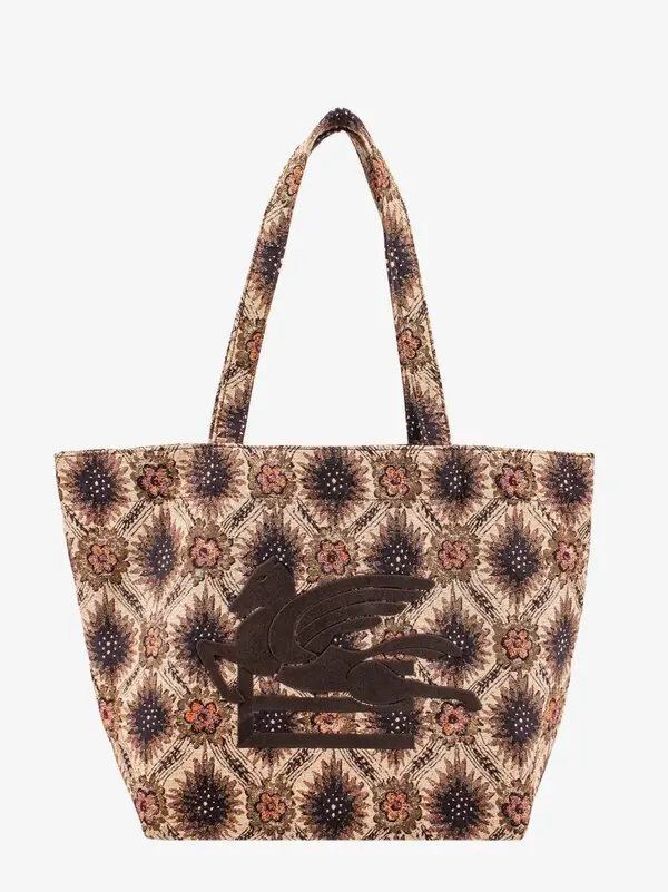 Etro Fabric Shopper With Pegasus Embroidery