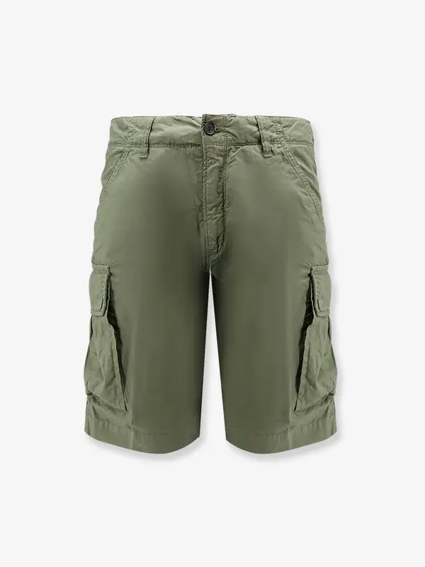 NUGNES 1920 Regular Fit Cargo Shorts - Green