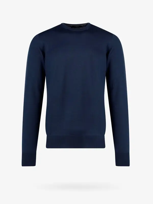 NUGNES 1920 Basic Wool Sweater - Blue