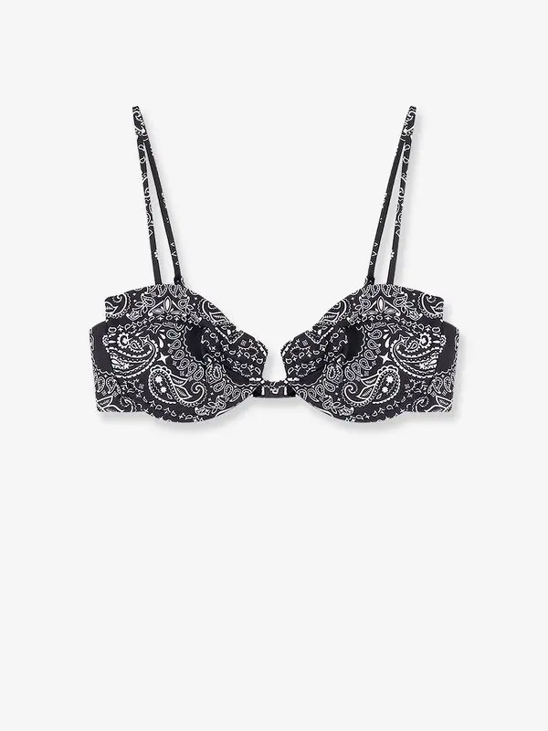 MC2 SAINT BARTH Salina Nylon Bikini Top