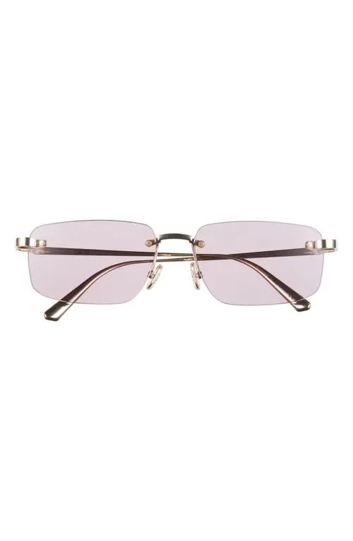 Dior Rectangle Sunglasses - Gold / Violet