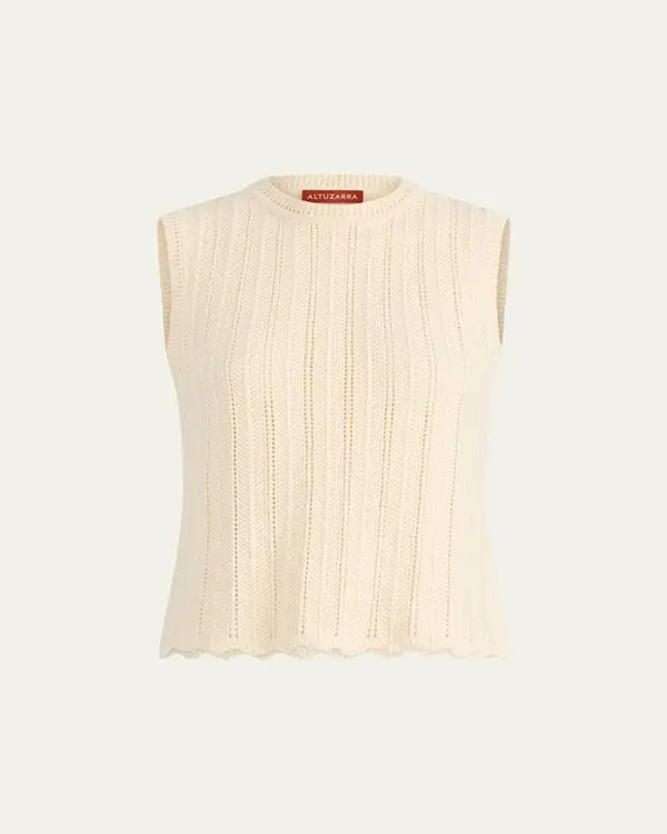 Altuzarra Zabou Knit Tank Top - Ivory