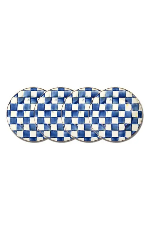 MACKENZIE-CHILDS Royal Check Set Of 4 Chargers