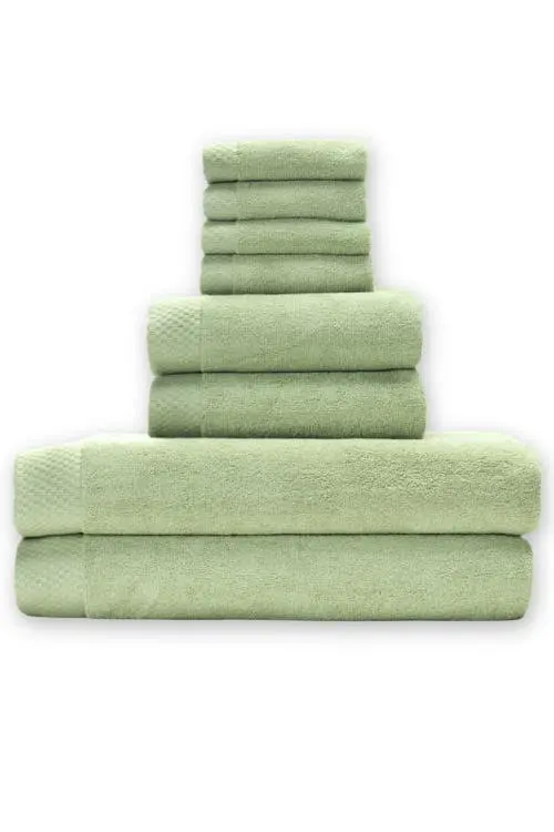 BEDVOYAGE Luxury Viscose Odor & Mildew Resistant Towel Collection - Sage