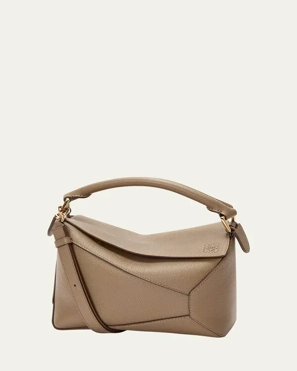 Loewe Puzzle Edge Small Top-handle Bag - Taupe
