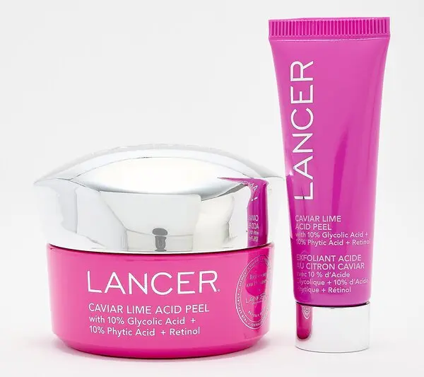 LANCER SKINCARE A-d Lancer Caviar Lime Acid Peel Home &away Set Auto-delivery