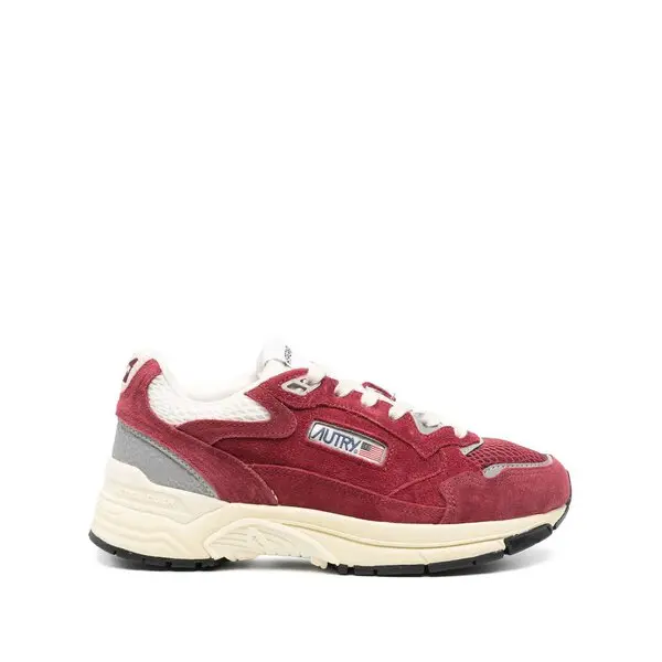 AUTRY Lace-up Sneakers - Red/neutrals