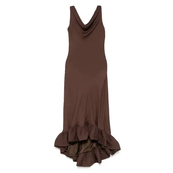 MALINA Sleeveless Dress With Ruffle Hem