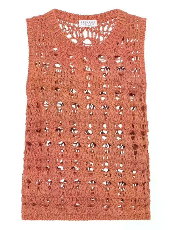 Brunello Cucinelli Open-knit Top