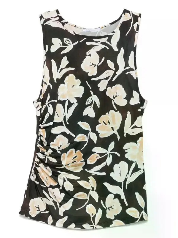 Patrizia Pepe Floral-print Jersey Top