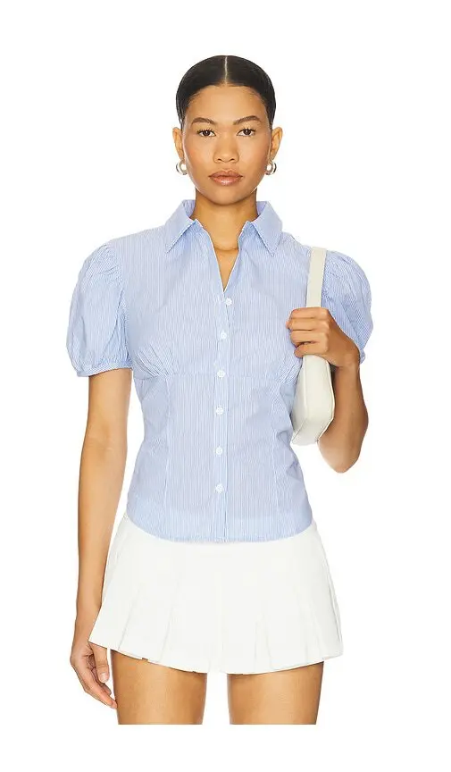 Lioness Mon Cheri Blouse - Blue Stripe