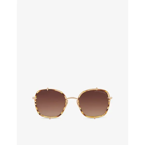 Dita Square-frame Titanium Sunglasses
