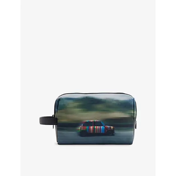 Paul Smith Signature Stripe Faux-leather Wash Bag - Printed