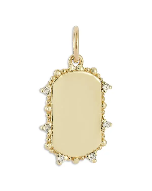 Bloomingdale'S 14k Yellow Charm Pendant With Diamonds