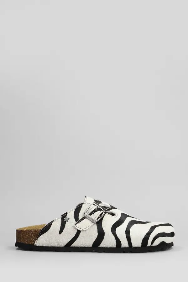 CUBANAS Maria Slipper-mule - White