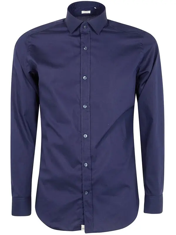 TINTORIA MATTEI 954 New Cotton Stretch Shirt - Blue