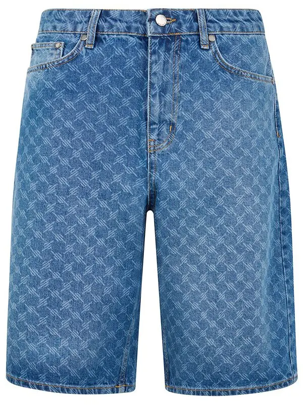 DAILY PAPER Monogram Denim Shorts