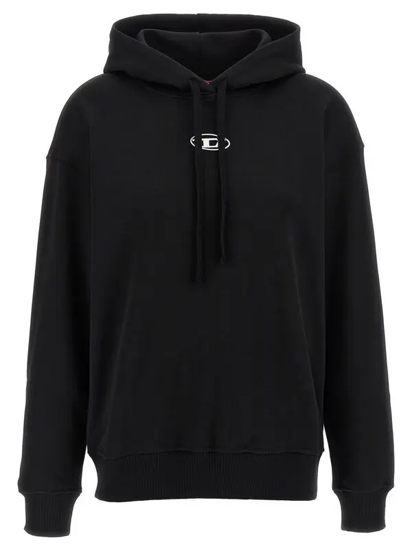 Diesel F-buxt-hood-od' Cotton Hoodie - Black