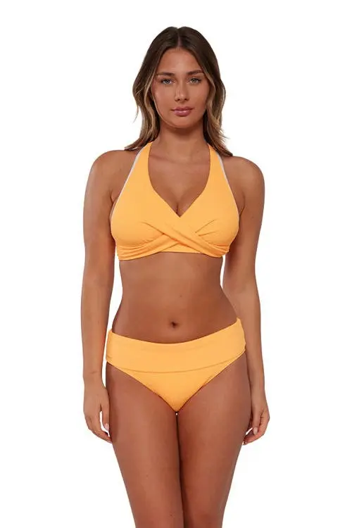 PACIFICA BY SUNSETS Mirabella D Cup Bikini Top - Papaya