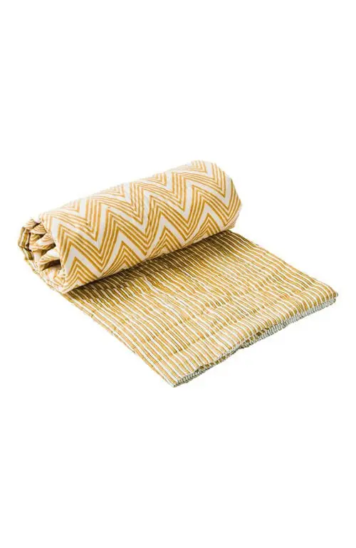 MELA ARTISANS Sundown Cotton Handcrafted Throw