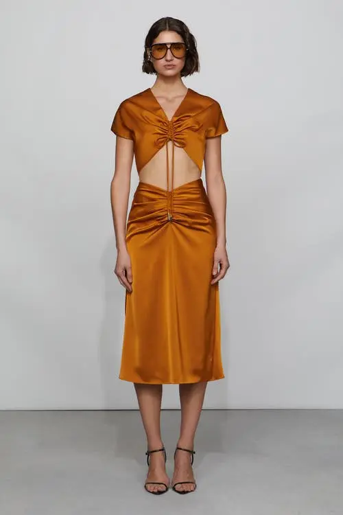 ET OCHS Lain Midi Skirt - Latte