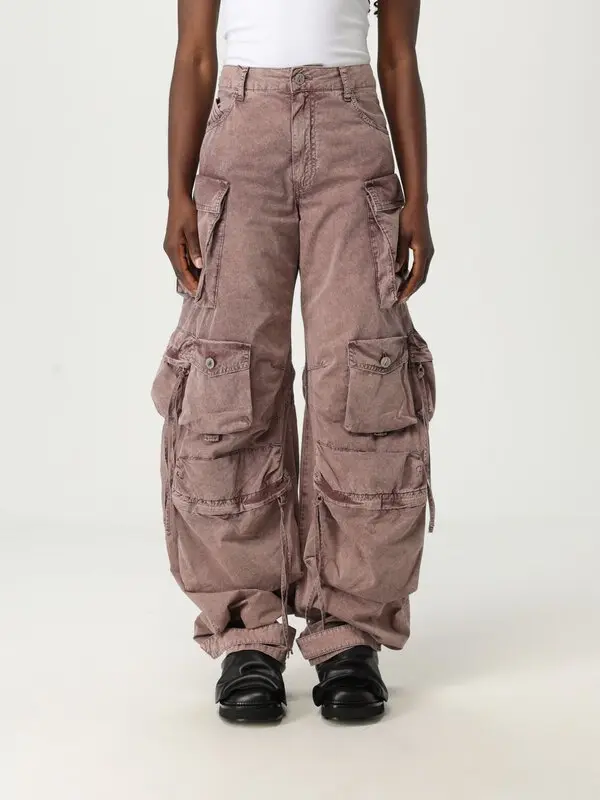 Attico Acid Wash Cargo Jeans