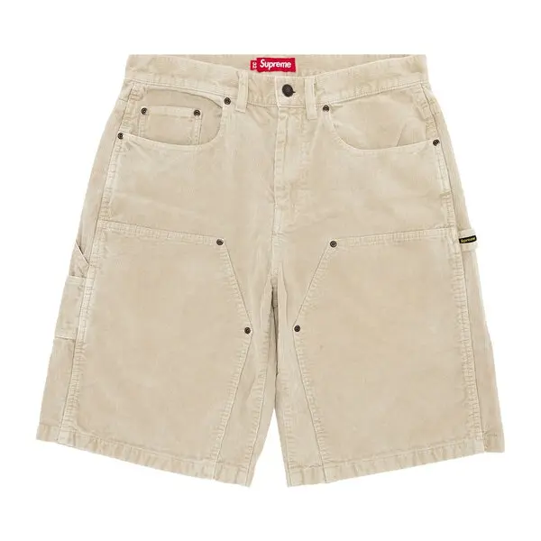 Supreme Washed Corduroy Double Knee Painter Short - Tan