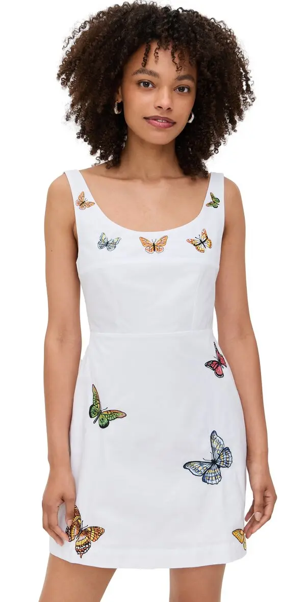 Fanm Mon Simay Embroidered Mini Dress