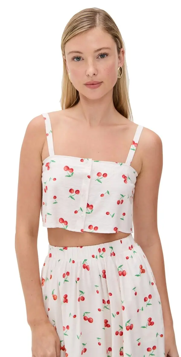 LE BOP Martha Cherry Print Top - Cherries