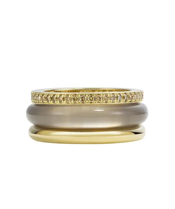 BY PARIAH Slim Stacked Rings - Yg