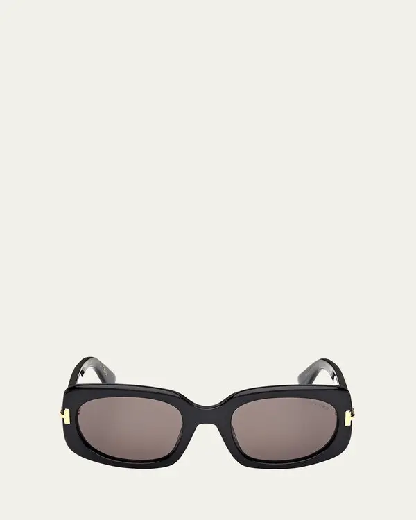 TOM FORD Rectangle Icon Collection Sunglasses - Black