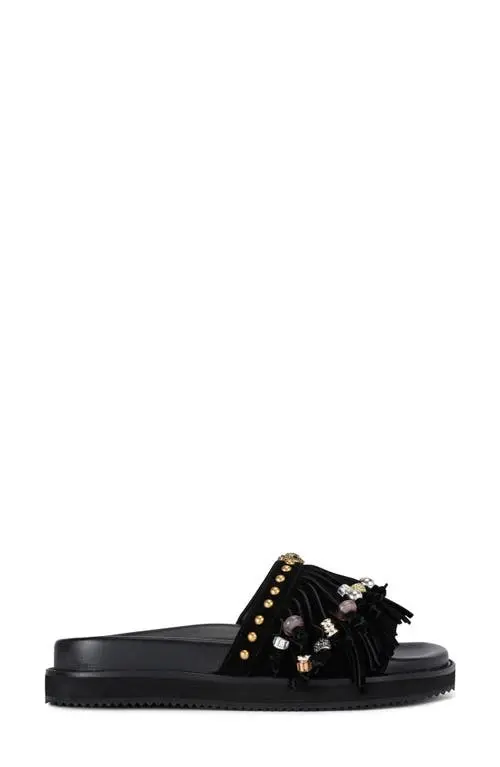 Kurt Geiger Kensington Fringe Slide Sandal