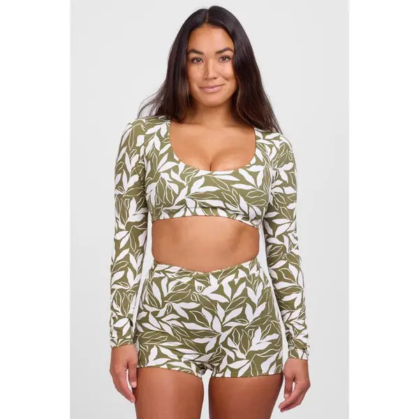 JOLYN Avalon Long Sleeve Crop Rashguard - Nias