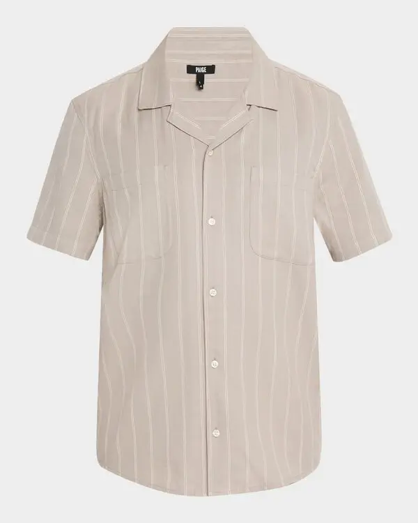 Paige Jacobson Thin Stripe Camp Shirt