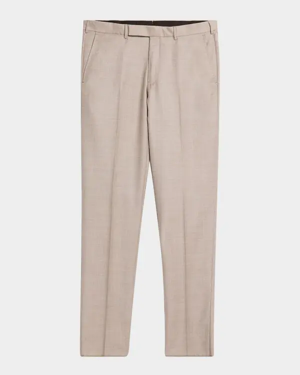Zegna Trofeo Twill Flat-front Pants