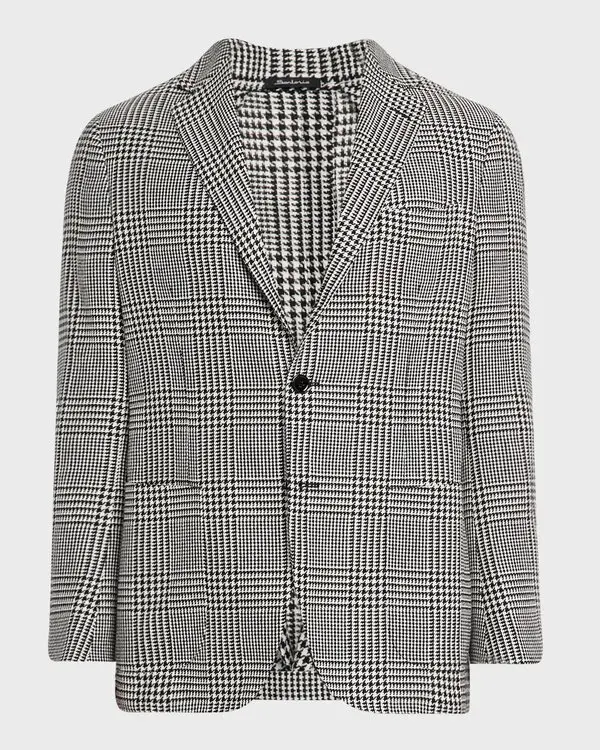 SARTORIO Glen Check Single-breasted Sport Coat