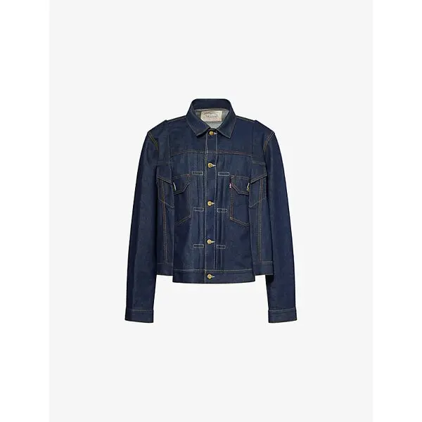 Sacai X Levi'S Relaxed-Fit Denim Jacket - Indigo | Editorialist