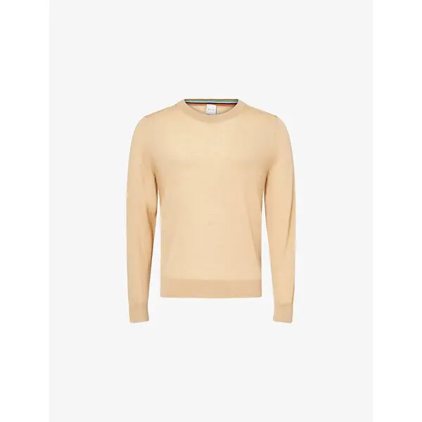 Paul Smith Crewneck Fine-knit Wool Jumper - Ochre