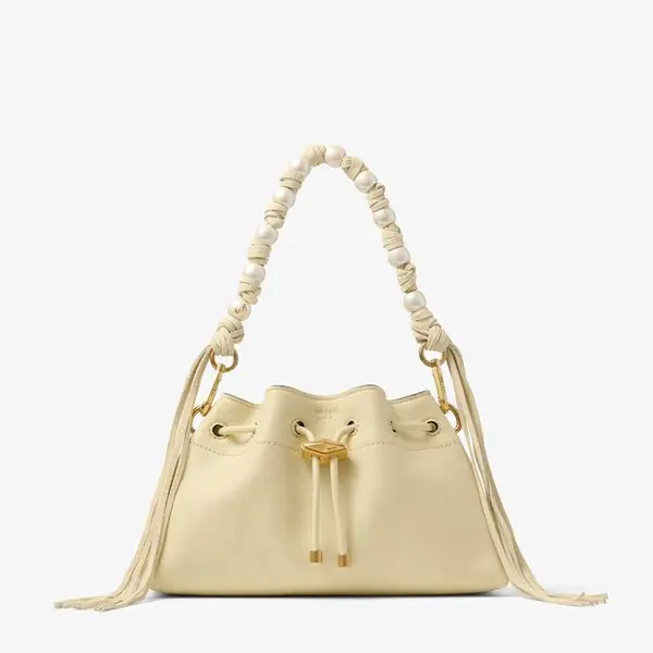 JIMMY CHOO Cinch Small Biker Leather Shoulder Bag