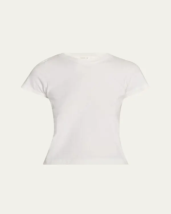 THE ROW Tori Shrunken T-shirt - Offwht