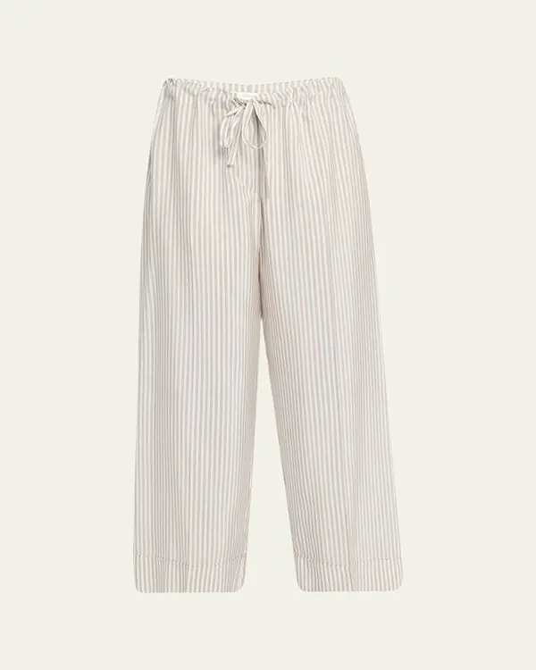 THE ROW Yayah Striped Silk Pants