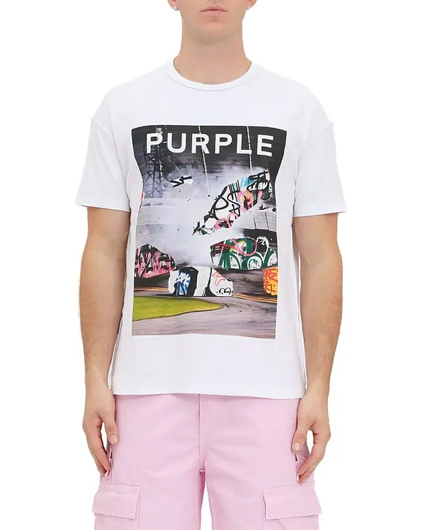 PURPLE BRAND Inside Out Graphic Logo Tee