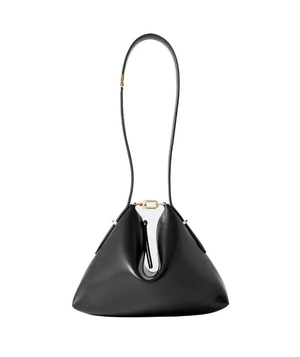 TOTÊME Bevel Leather Tote - Black