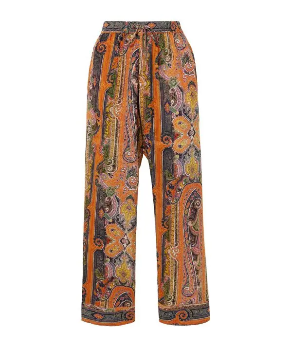 Isabel Marant Sydna Printed Wide-leg Pants